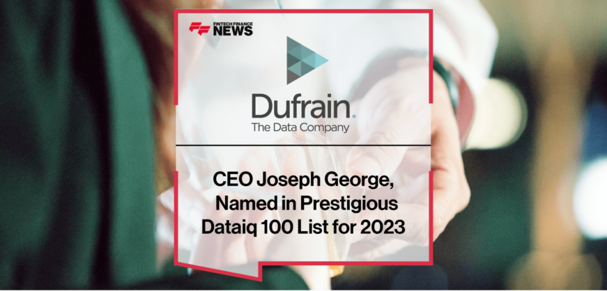 Dufrain CEO, Named in Prestigious Dataiq 100 List for 2023