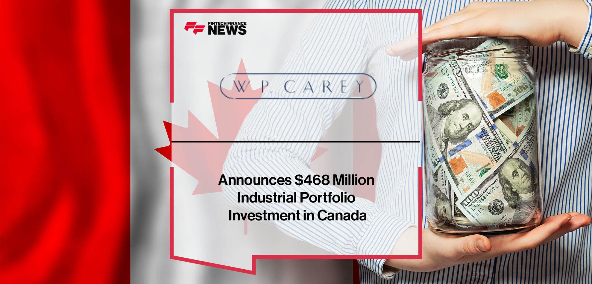 Home » News » Fintech » W. P. Carey Announces $468 Million Industrial ...