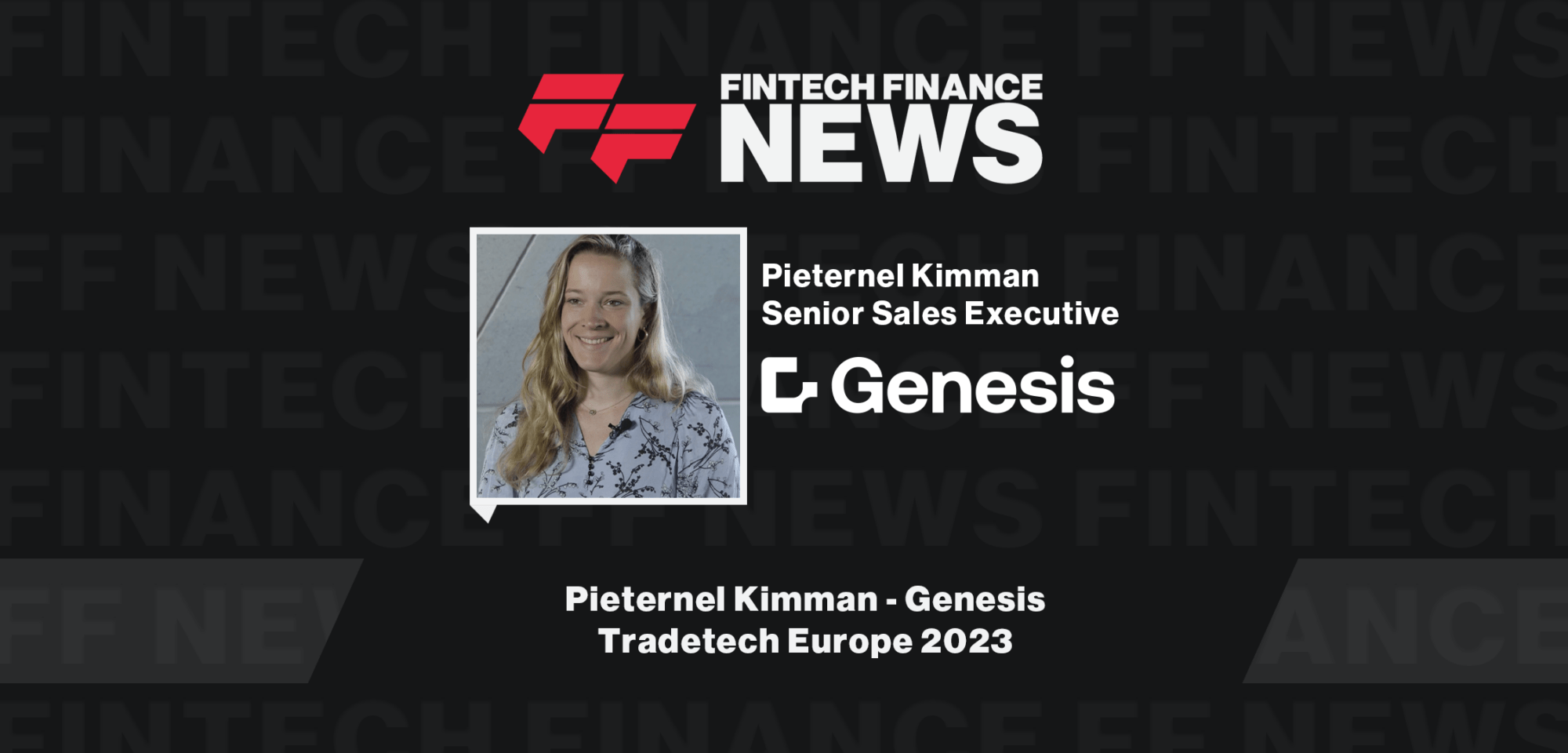 Pieternel Kimman of Genesis at Tradetech Europe 2023