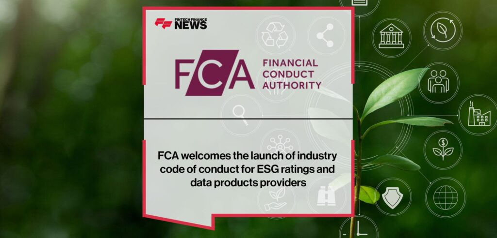 FCA welcomes launch of industry code of conduct for ESG ratings